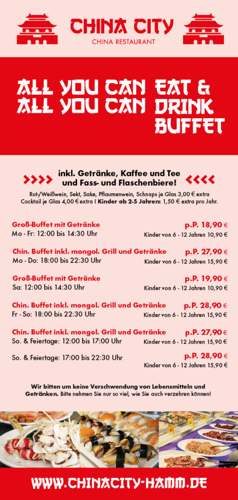 China City Monchengladbach Buffet Preise